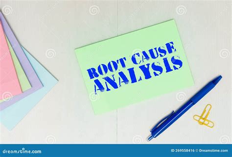 Conceptual Display Root Cause Analysis Word Written On Method Of Problem Solving Identify Fault