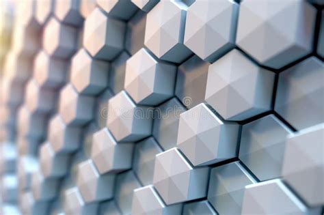Hexagonal Abstract 3d Background Design Stock Illustration Illustration Of Digital Modern