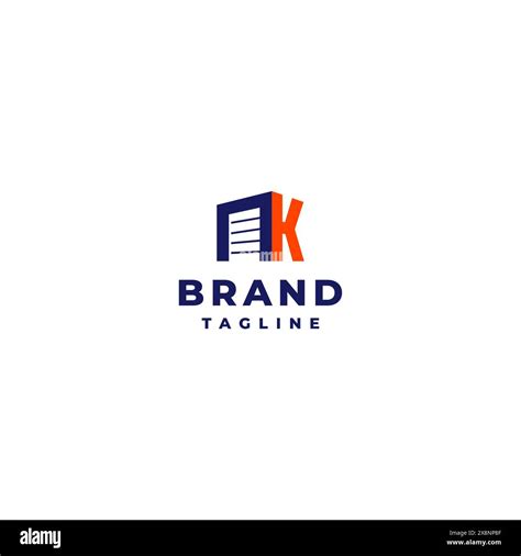 Storage Door And Letter K Logo Design Storage Door Icon And Initial