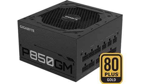 Gigabyte P850GM 850 Watt Fully Modular 80+ Gold PSU/Power Supply ...