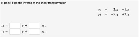 Solved point Let T R RỪ be the linear transformation Chegg