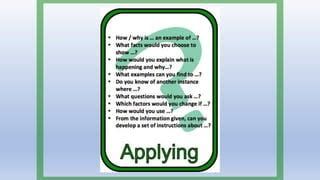 Blooms Taxonomy Presentation 19 11 Ppt
