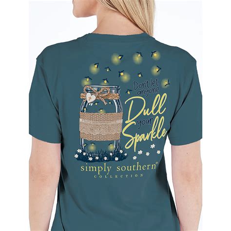 Simply Southern Girls Sparkle Jar Graphic T Shirt Academy