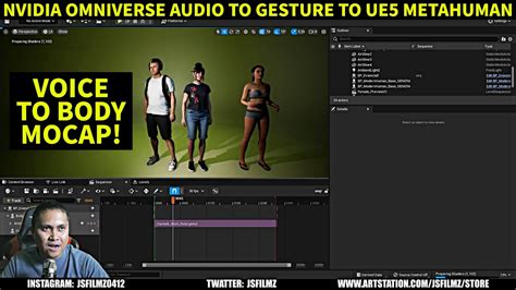 Nvidia Omniverse Audio To Gesture To Unreal Engine 5 Metahuman Youtube