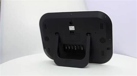 ลม LCD จอแสดงผลดจตอลอณหภมและความชนนาฬกาแขวนผนงหนาจอขนาดใหญเงยบหองนอนลอบบหอง