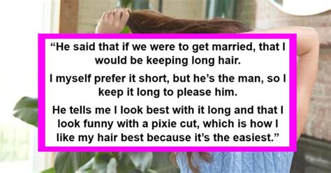 Wife Wants A Pixie Cut But Her Husband Insists On Long Locks To Keep