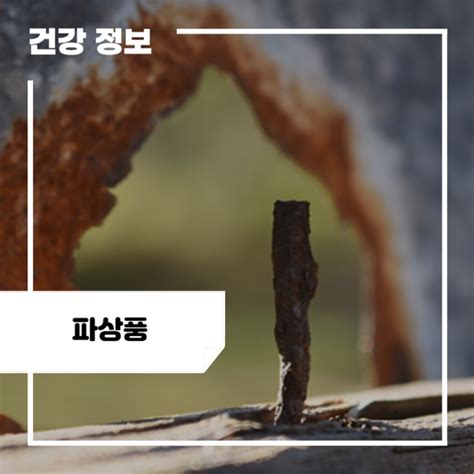 파상풍 초기증상 및 파상풍 예방접종 병원 시기 네이버 블로그