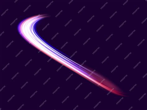 Premium Vector Abstract Pink Curve Line Of Light Effect