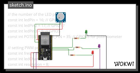 Test Avec Potentiometer Wokwi Esp32 Stm32 Arduino Simulator