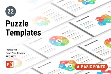 Puzzle Templates For Powerpoint Etsy