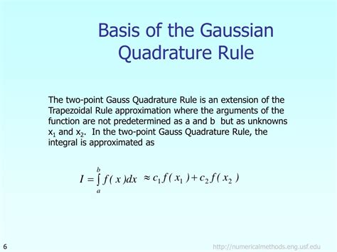 Ppt Gauss Quadrature Rule Of Integration Powerpoint Presentation Free Download Id 1179478