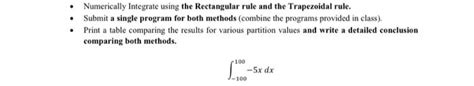 solved numerically integrate using the rectangular rule and