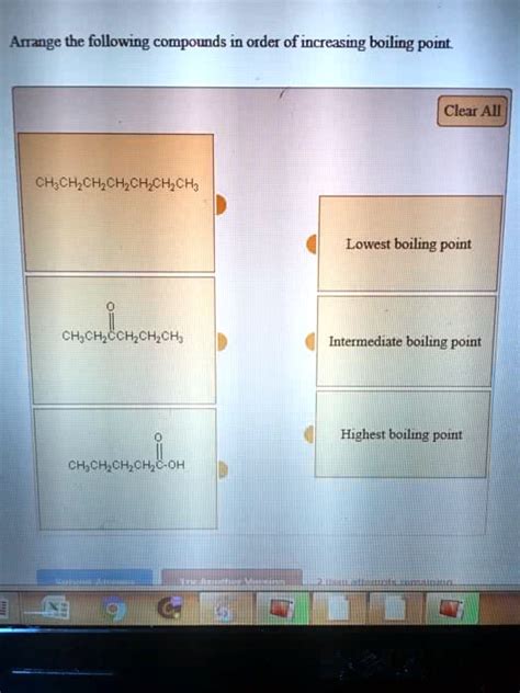 Solved 19 Arrange The Following Compounds In Order Of Increasing