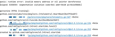 An Error Of Panic Runtime Error Invalid Memory Address Or Nil Pointer Dereference” · Issue