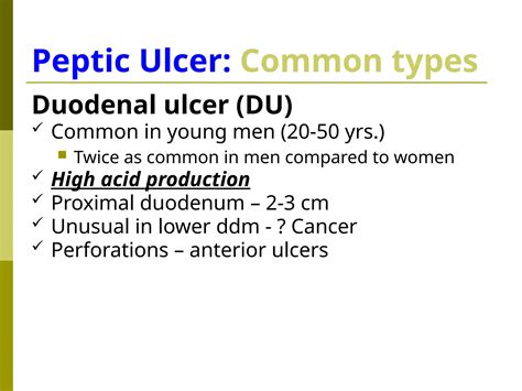 Peptic Ulcer Disease Pptx Duodenum Ulcer Ppt