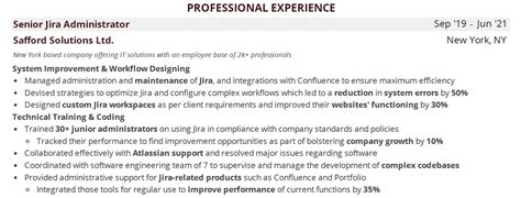 Jira Resume 2022 Guide With 20 Samples And Examples 2025