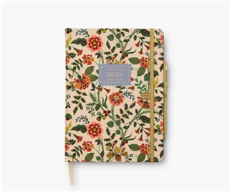 2026 12 Month Hardcover Planner With Pen Gracie Rifle Paper Co