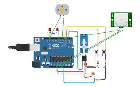 Circuit Design Ldr Servo พี พูลสนาม เลขที่ 01 Tinkercad