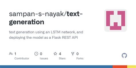 GitHub Sampan S Nayak Text Generation Text Generation Using An LSTM Network And Deploying