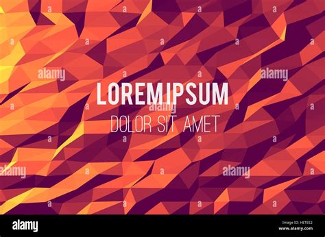 Abstract Vector Template Design With Colorful Geometric Triangular