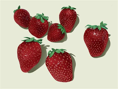 Strawberries Drawing