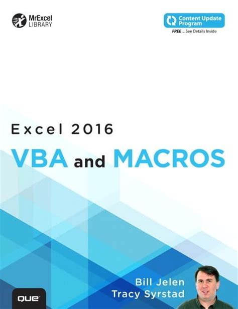 Excel 2016 Vba And Macros Includes Content Update Program Mrexcel
