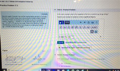 Solved HW 1 Ch 17 Winter 2018 Adaptive Follow Up Practice Chegg Com