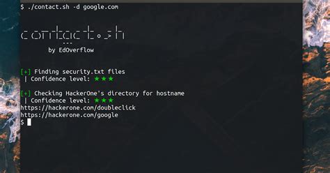 Contactsh An Osint Tool To Find Contacts In Order To Report Security