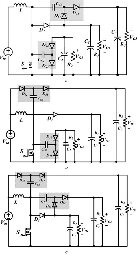 hybrid version of three output pwm converters a positive negative boost download scientific