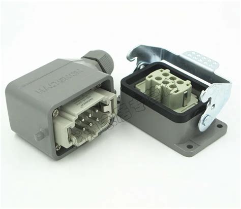 HDC HE 006 1 Heavy Load Connector 6 Core 16A Rectangle Connector Heat Flux Avenue Plug In