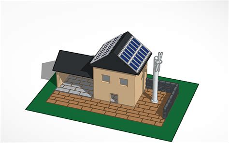 3d Design Sustainable House Tinkercad