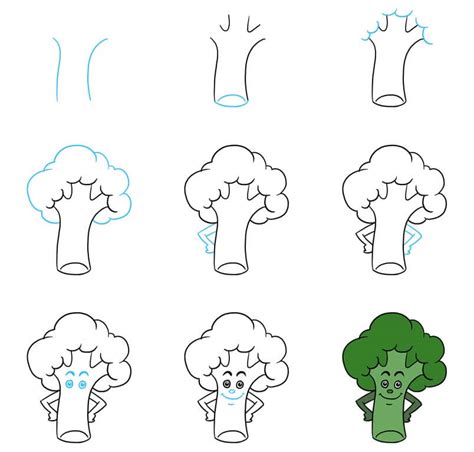 Easy And Beautiful Broccoli Drawing Ideas Drawing Photos