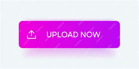 Premium Vector 3d Upload Button Icon Uploading Icon Up Arrow Bottom