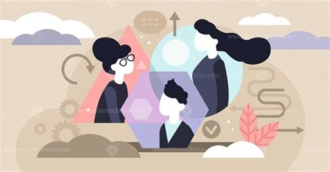 Introversion And Extroversion Human Personality Types Tiny Person Concept Vectormine