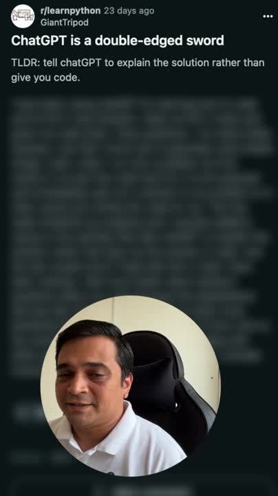 Sidharth Shah On Linkedin Chatgpt Aitools Ai Python Code Programming Tips Tipsandtricks