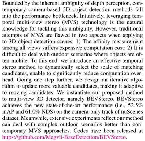 【专家成果】立体：动态时间立体增强多视点三维目标检测的深度估计 知乎