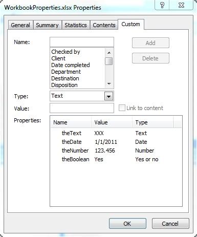 Workbook Properties ClosedXML ClosedXML Wiki GitHub
