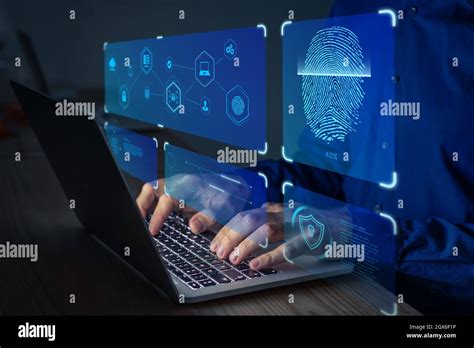 fingerprint scan for secure access to protected data network with