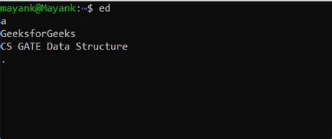 Ed Command In Linux With Examples GeeksforGeeks