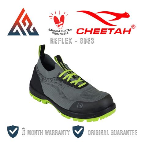 Jual Sepatu Kerja Cheetah 8083 Reflex Composite Flash Lime Safety Shoes