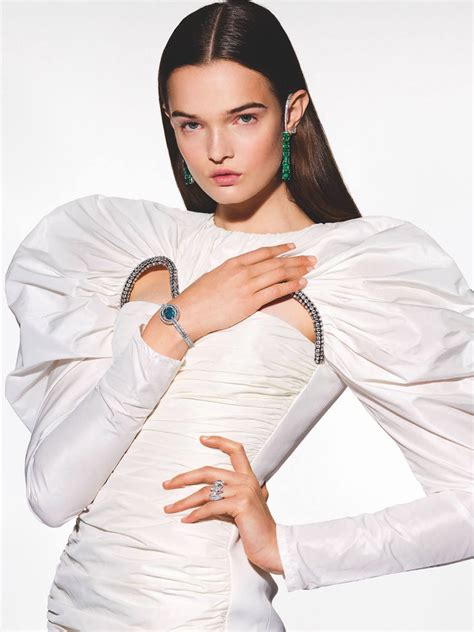 Lulu Tenney Covers British Vogue Jewellery August By David Ferrua