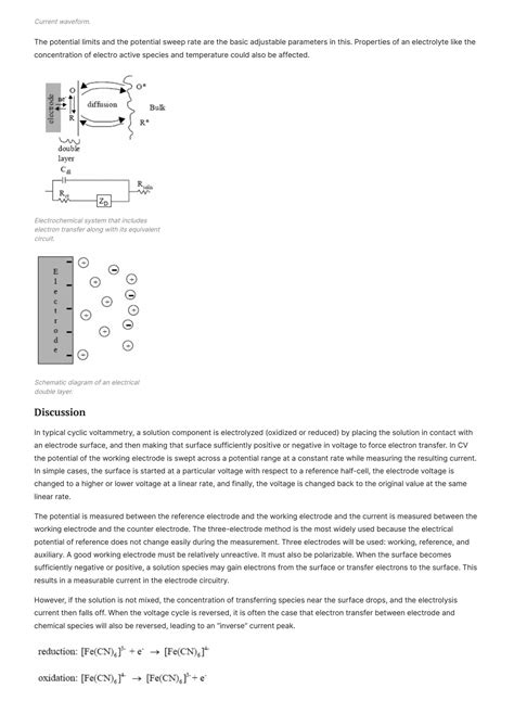 SOLUTION Cyclic Voltammetry Basic Principles Words Essay Example Studypool