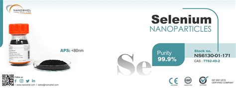 Selenium Nanoparticle Highly Pure Less Price Fast Delivery