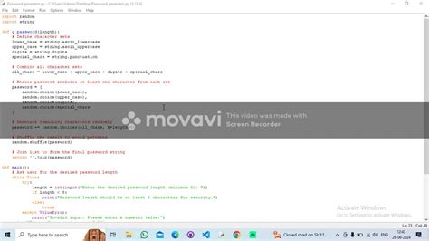prasanasri b on linkedin python passwordgenerator coding