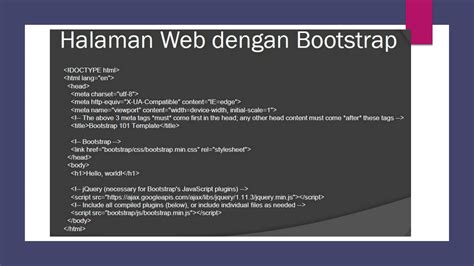sesi 2 pemanfaatan framework bootstrap pptx