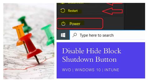 avd disable shutdown button for windows 10 devices using intune htmd blog