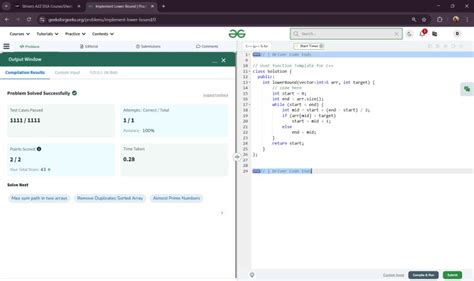 Dsa C Dsa Binarysearch Tufdsasheet Problemsolving 365daysofcode Dinesh Jammu