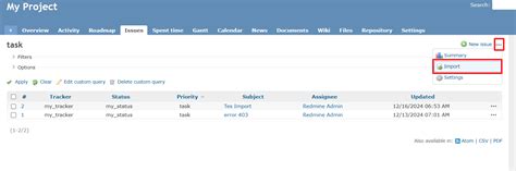 export dan import issues di redmine knowledge base jagoan hosting