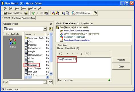 Kb20783 How To Create A Metric That Aggregates To A Higher Level Than The Report Level In