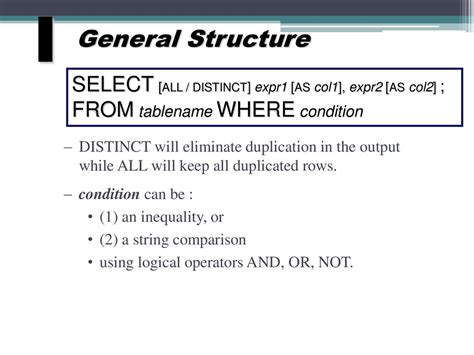 structured query language ppt download